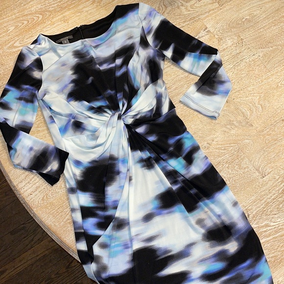 Muse | Dresses | Muse Twist Front Sheath Cocktail Dress Violet Blue ...